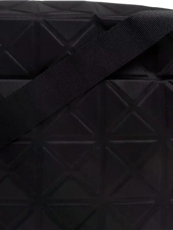 Issey Miyake Geometric-pattern Shoulder Bag - Black