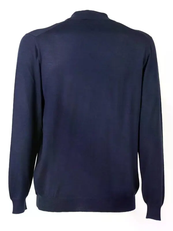 Fedeli Mock-neck Sweater - Blue