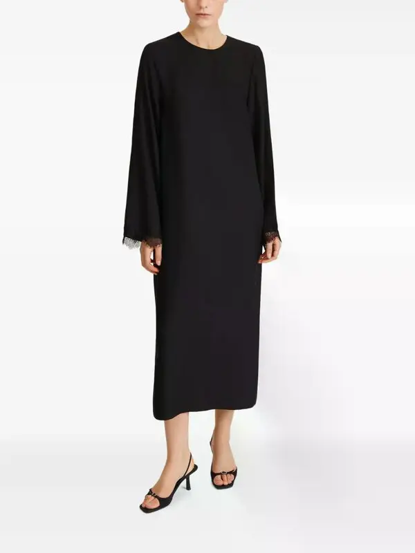 Stylein Margo Lace-Trim Dress - Black | Editorialist