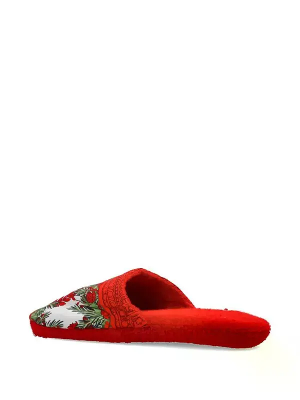 Versace Baroque-print Slippers