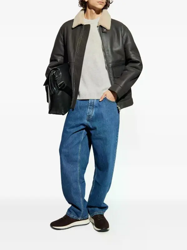 Maison Kitsuné Shearling-collar Jacket