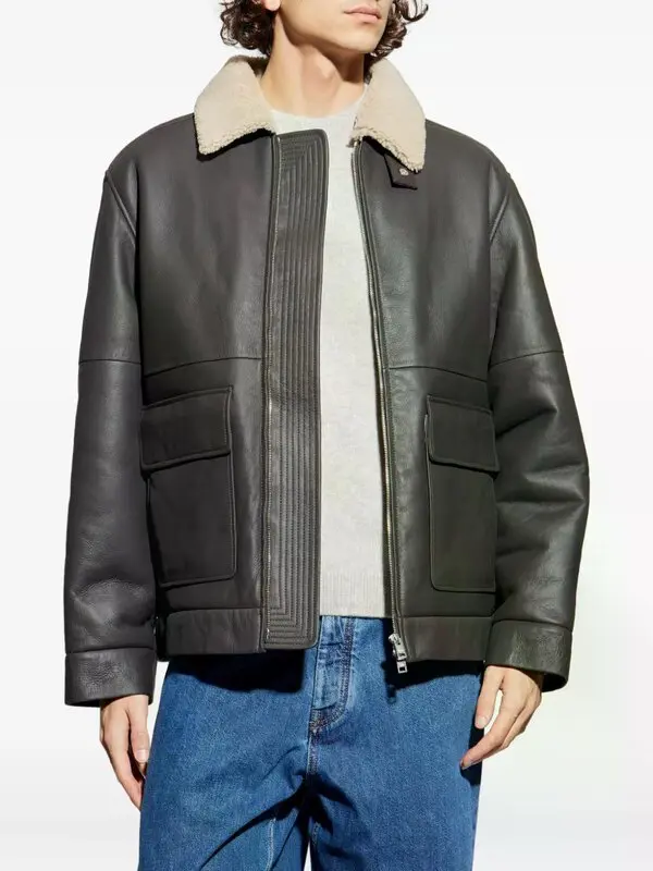 Maison Kitsuné Shearling-collar Jacket