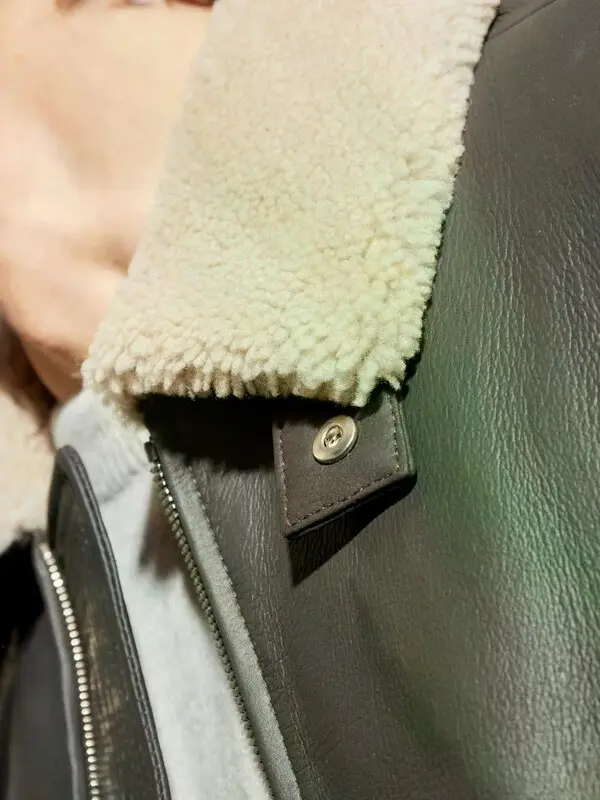 Maison Kitsuné Shearling-collar Jacket