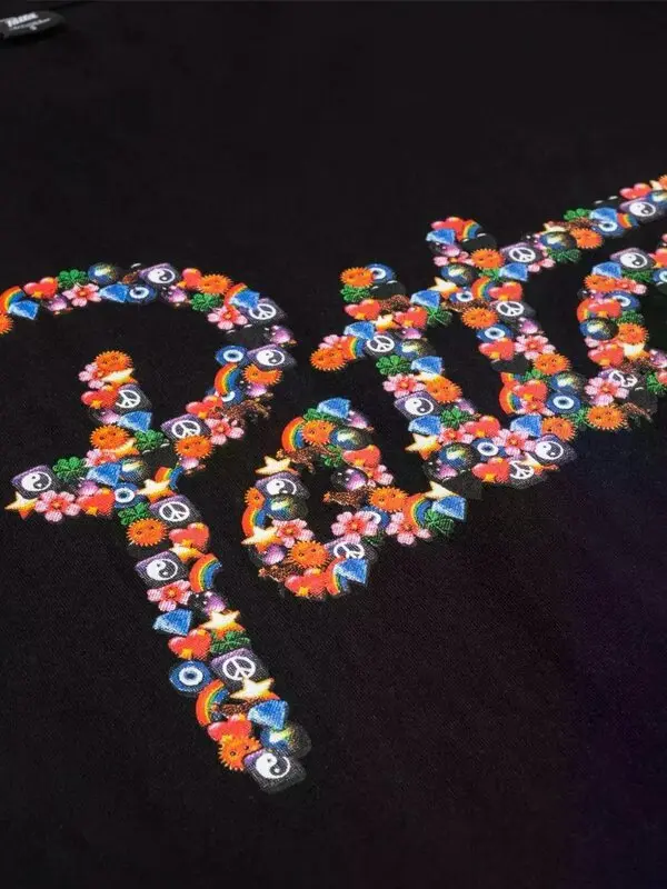 PATTA Floral Logo T-shirt - Black