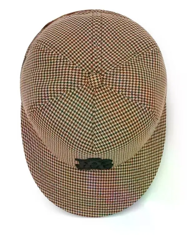 ABOUT:BLANK Monogram Houndstooth Pattern Cap