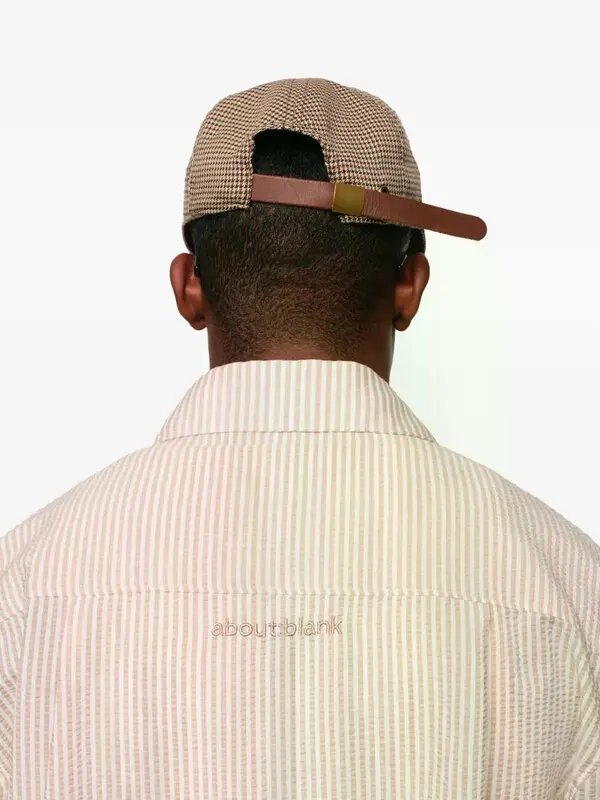 ABOUT:BLANK Monogram Houndstooth Pattern Cap