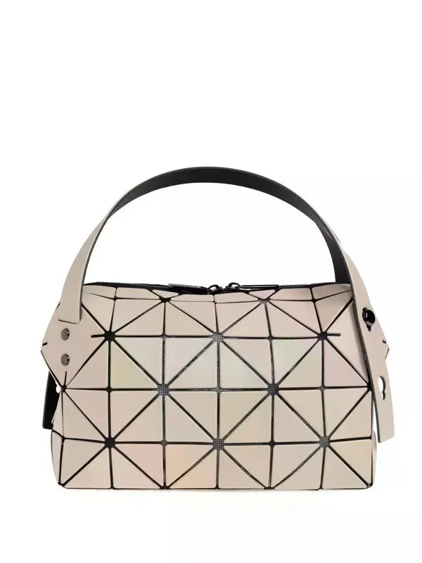 Issey Miyake Small Boston Geometric-pattern Tote Bag - Neutrals
