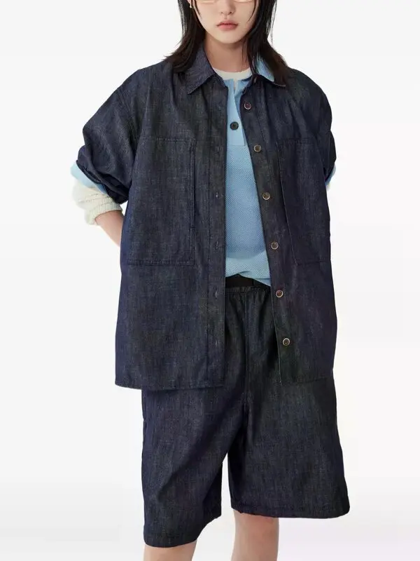 STUDIO TOMBOY Patch-pockets Denim Shirt