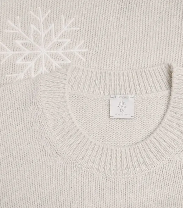 Eleventy Wool Snowflake Knit Sweater
