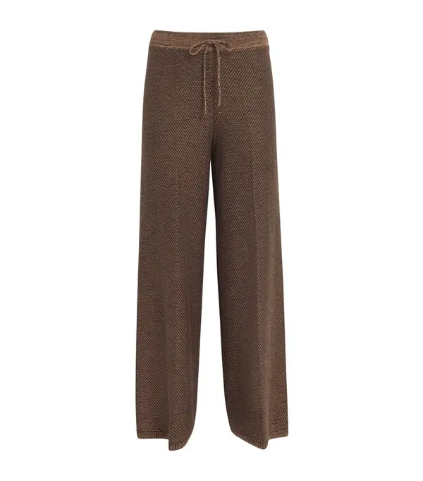 L'Agence Freyja Straight Leg Sweatpants - Brown