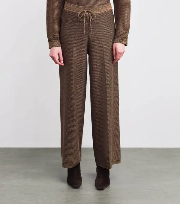L'Agence Freyja Straight Leg Sweatpants - Brown
