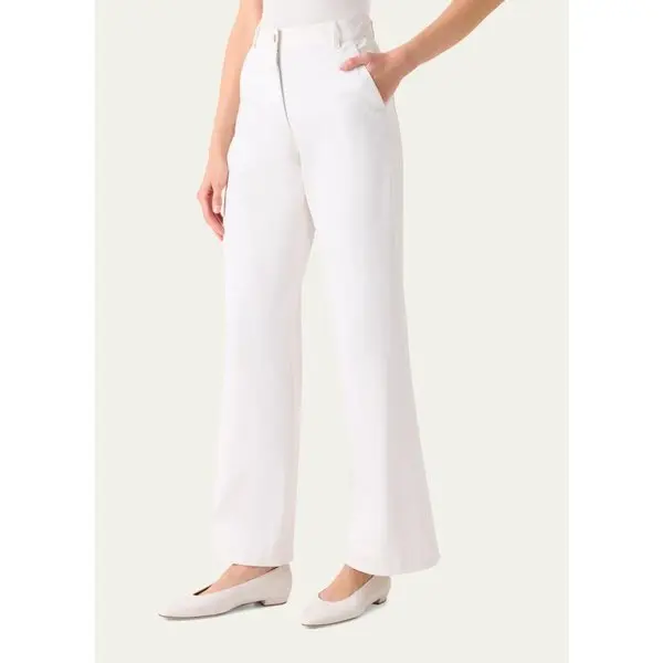 Akris Finnian Wide-leg Denim Pants