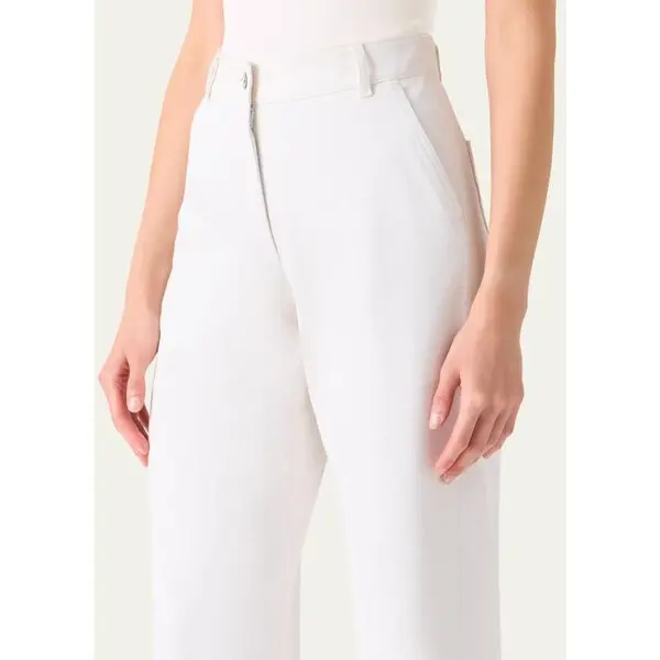 Akris Finnian Wide-leg Denim Pants