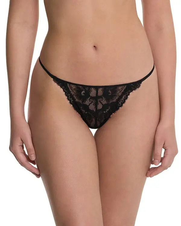 Natori Fleur Thong - Black