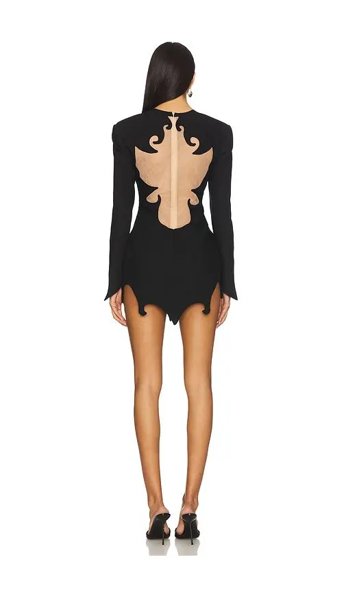 dolls house fashion dress The Dolls House Circa Anthia Asymmetric Satin Mini Dress in ivory-White main image 1