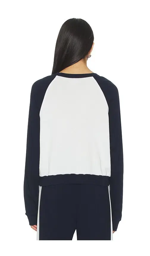 Michael Lauren Siri Colorblock Raglan Pullover Top