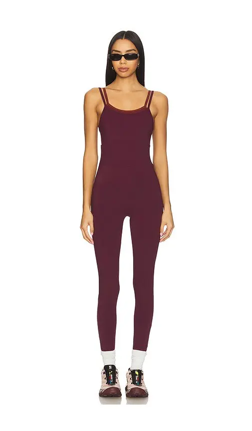 Strut This The Rhett Jumpsuit - Berry