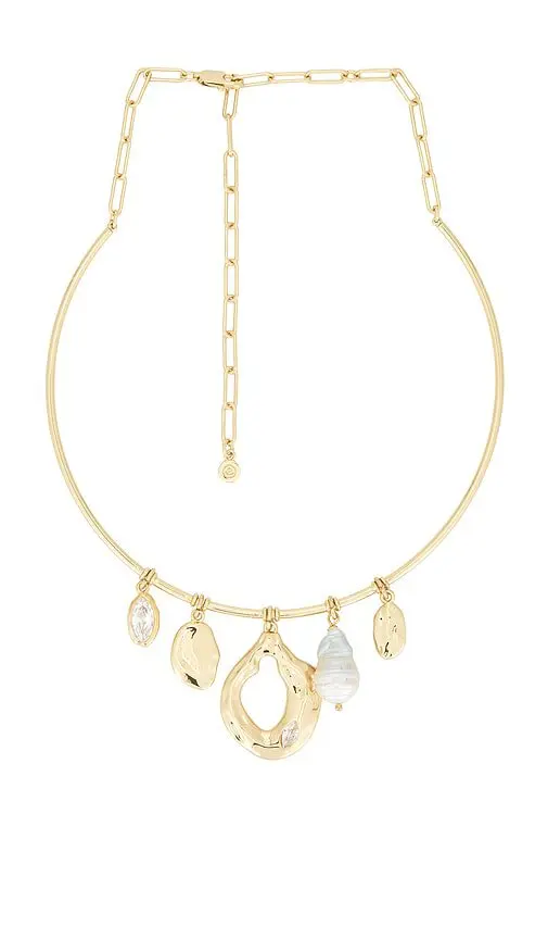 Ettika Liquid Luxe Charmed Choker - Gold