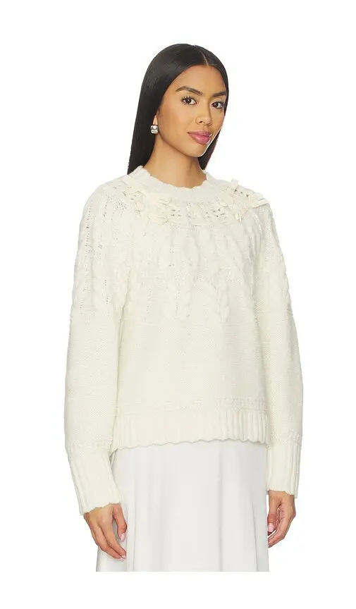 LoveShackFancy Sloanna Pullover Sweater