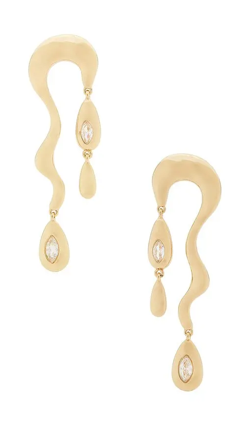 Ettika Liquid Luxe Lustre Drop Earrings - Gold