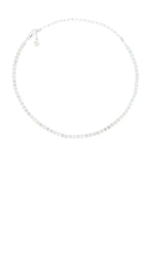 Ettika Simply Tennis Necklace - Silver