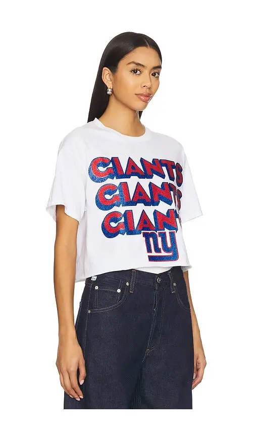 Junk Food Giants Repeat Glitter Crop Tee