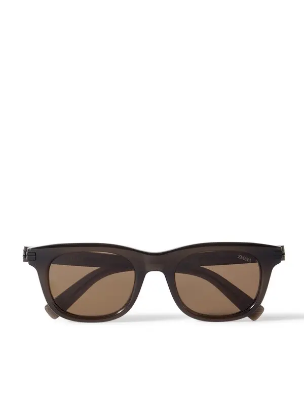 Zegna D-frame Sunglasses - Brown