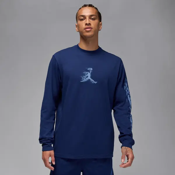 JORDAN Sport Dri-fit Long-sleeve T-shirt - Blue