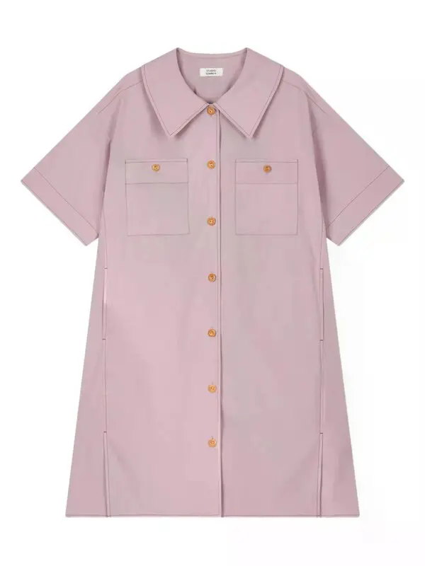 STUDIO TOMBOY Button-down Shirt Dress With Pockets