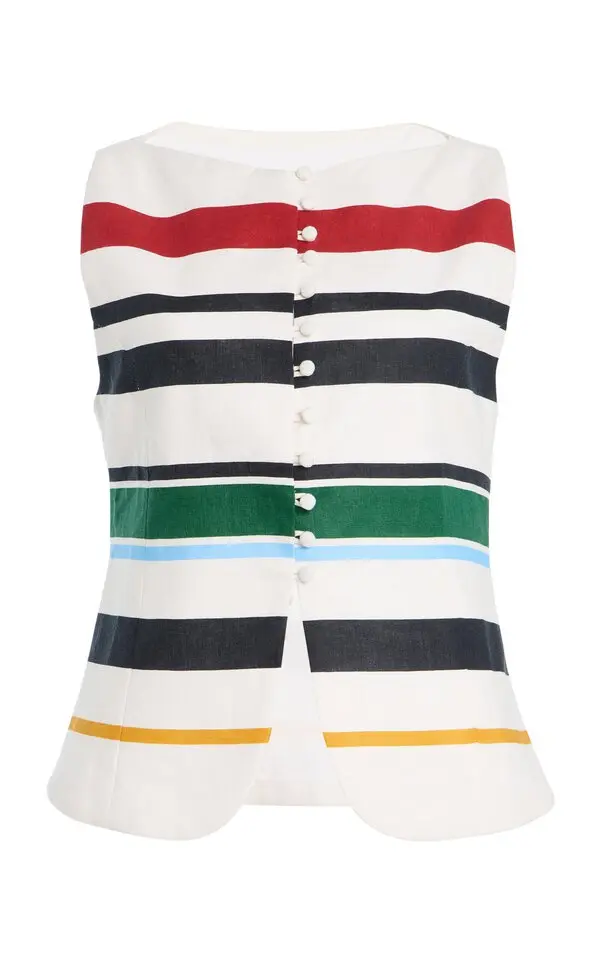 CALA DE LA CRUZ Exclusive Genova Top Stripe All Around - Multi