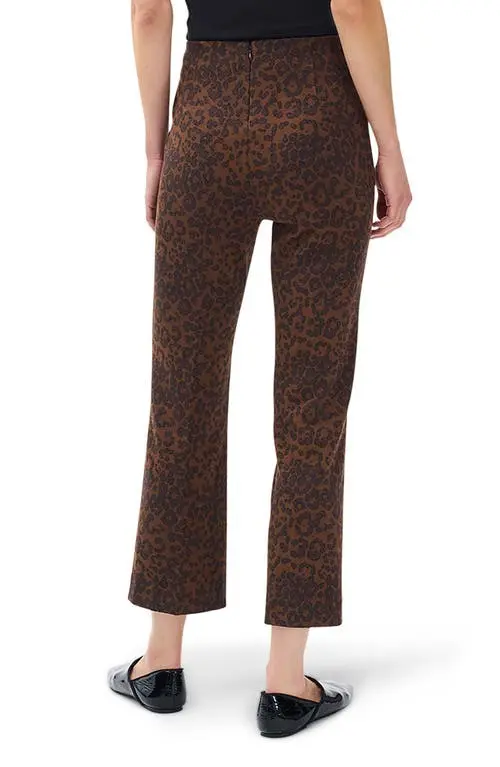 Rag & Bone Irina Print Ponte Flare Ankle Pants - Leopard