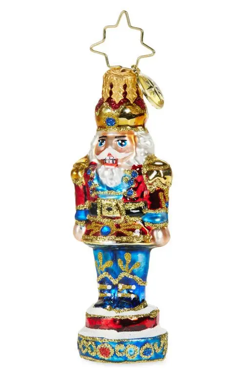 CHRISTOPHER RADKO Royal Elegance Nutcracker Glass Ornament