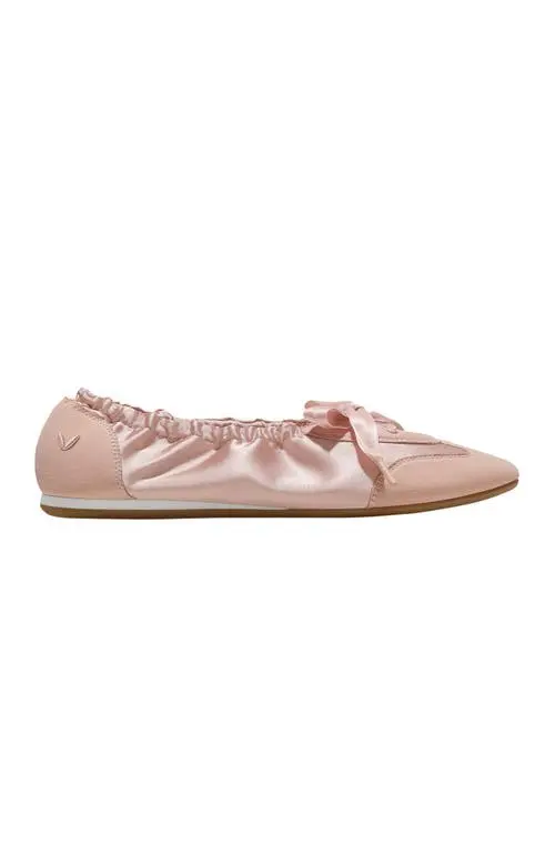 Vivaia Round-toe Satin Ballerina Sneakers - Peach Blush