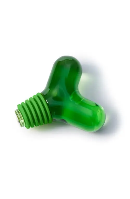 AREAWARE Hobnob Glass Bottle Stopper - Green