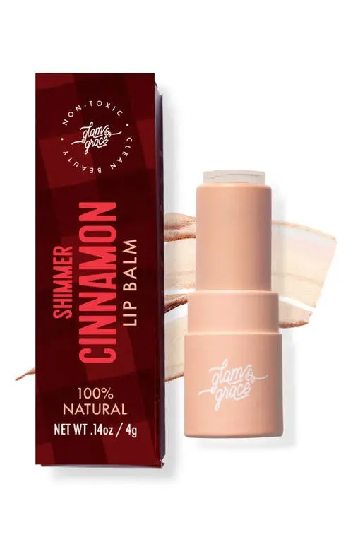 GLAM & GRACE Shimmer Lip Balm - Cinnamon