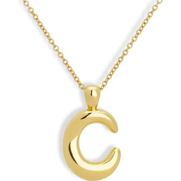 MOD + JO Blake Bubble Letter Pendant Necklace - C