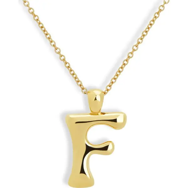 MOD + JO Blake Bubble Letter Pendant Necklace - F