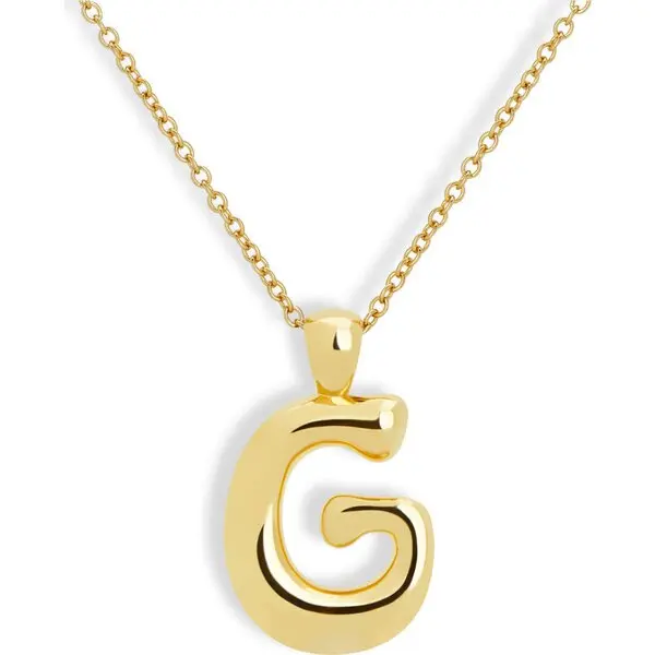 MOD + JO Blake Bubble Letter Pendant Necklace - G