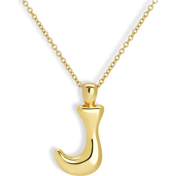 MOD + JO Blake Bubble Letter Pendant Necklace - J