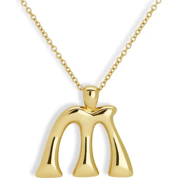 MOD + JO Blake Bubble Letter Pendant Necklace - M