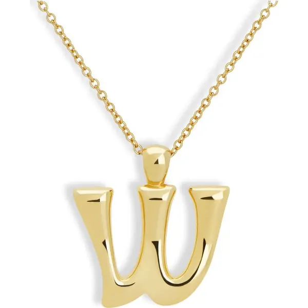 MOD + JO Blake Bubble Letter Pendant Necklace - W