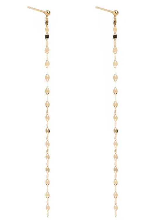 LOCAL ECLECTIC 9k Linear Drop Earrings - Gold