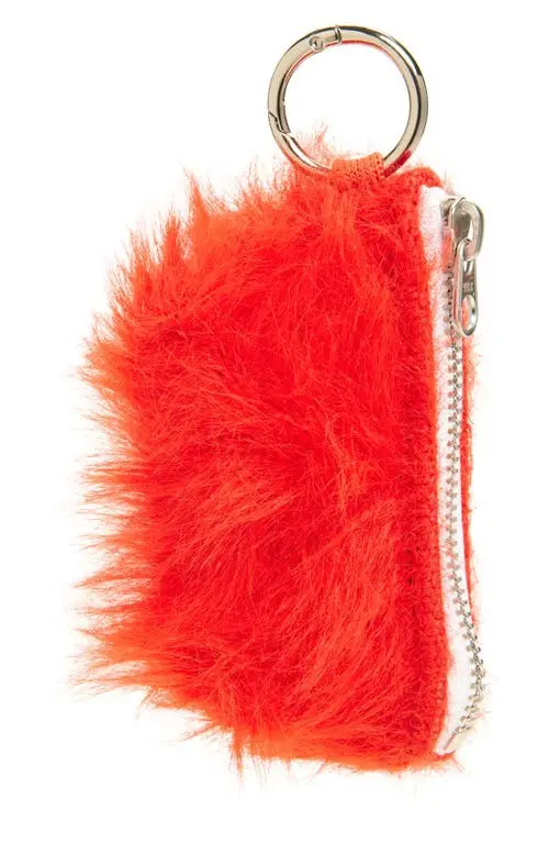 VERLOOP Faux Fur Pouch Bag Charm - Poppy