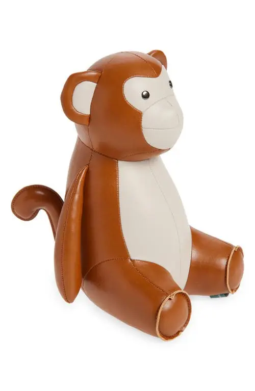 ZUNY Monkey Bookend - Tan And Wheat