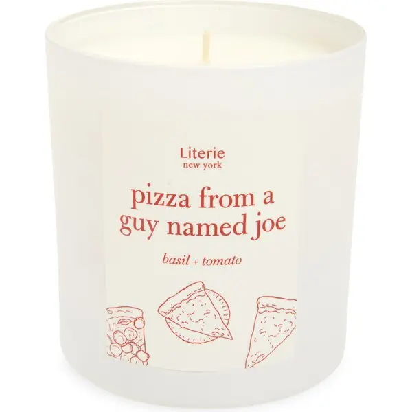 LITERIE Pizza From A Guy Named Joe Scented Candle - White