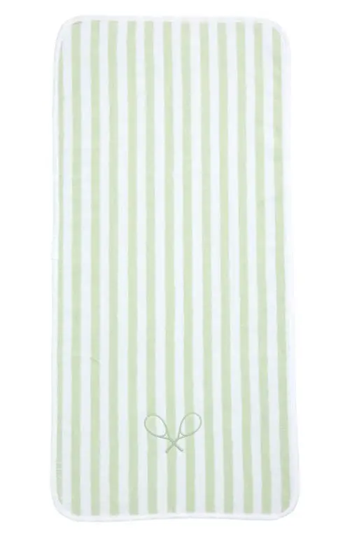 WEEZIE Stripe Organic Cotton Terry Towel - Rackets