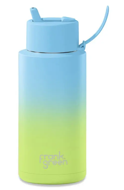 FRANK GREEN 34-ounce Water Bottle - Sky Blue/pistachio