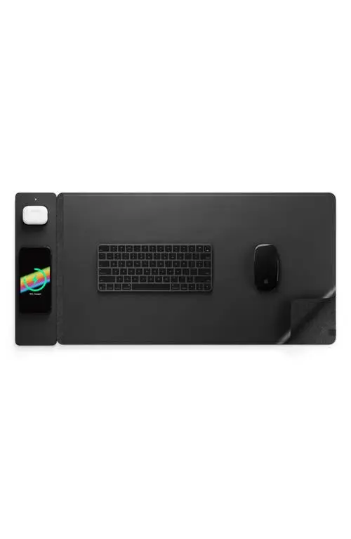 JOURNEY Alti Wireless Charging Desk Mat - Black