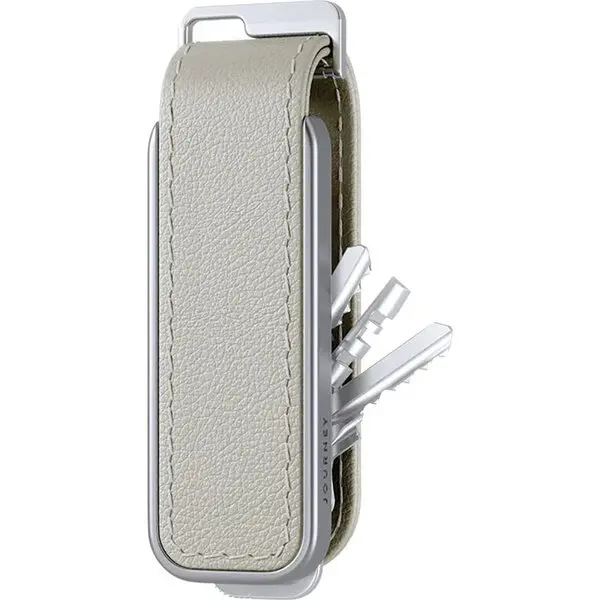 JOURNEY Loc8 Trackable Leather Key Organizer - Taupe