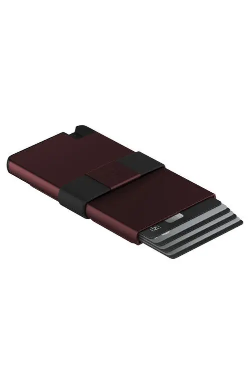 EKSTER Pro Button Release Recycled Metal Card Holder - Desert Red